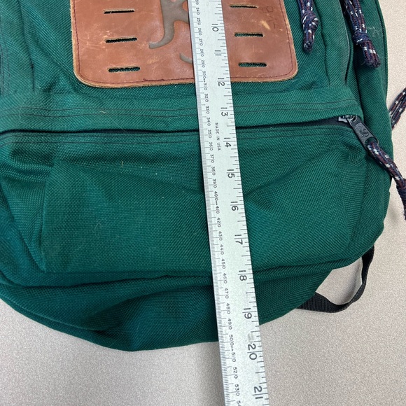 Jansport | Bags | Vintage Jansport Leather Backpack Briefcase Forest ...